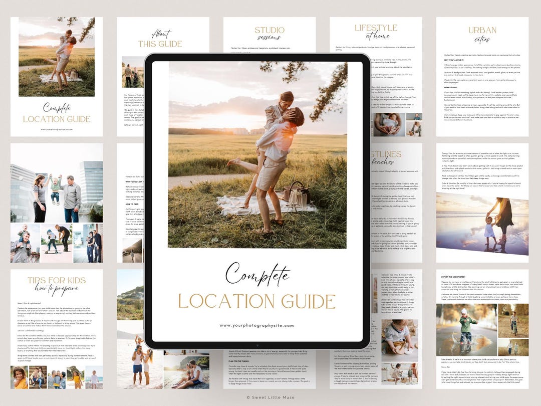 Photography Location Guide Template Canva, Photography Client Guide ...