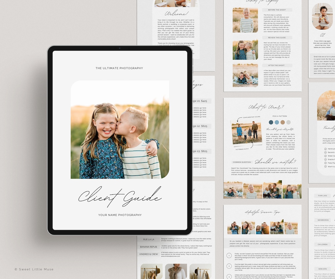 Photography Style Guide Template for Canva - Editable What to Wear ...