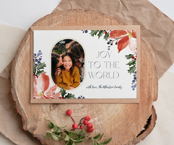 Editable Christmas Card Template for Canva Christmas Collage - Etsy