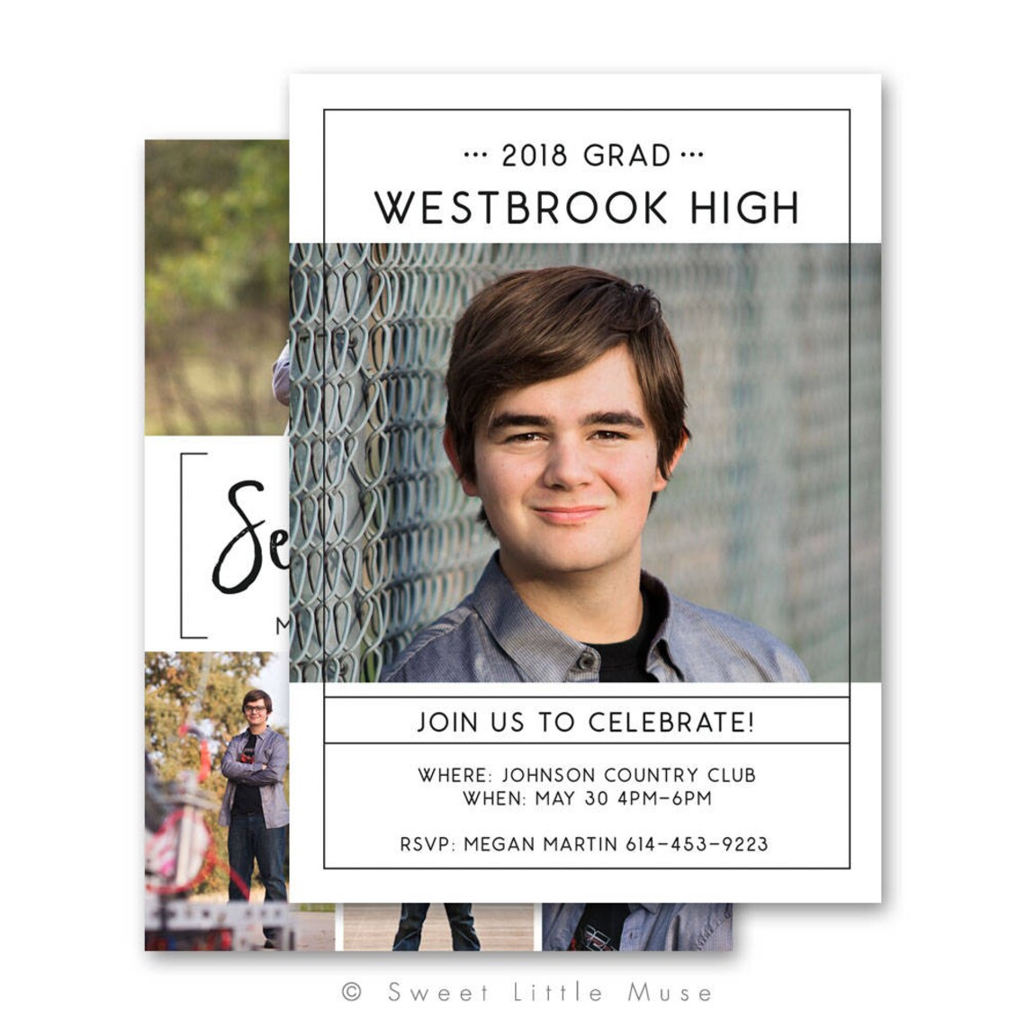 Senior Graduation Announcement Template Senior Card Template | Etsy
