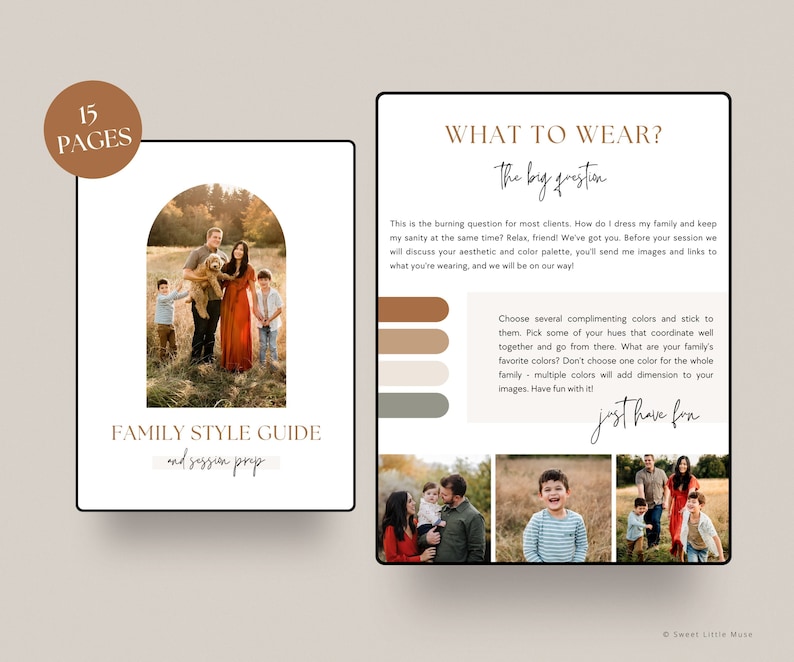 Photography Style Guide Template Canva: Session Prep (digital Download ...