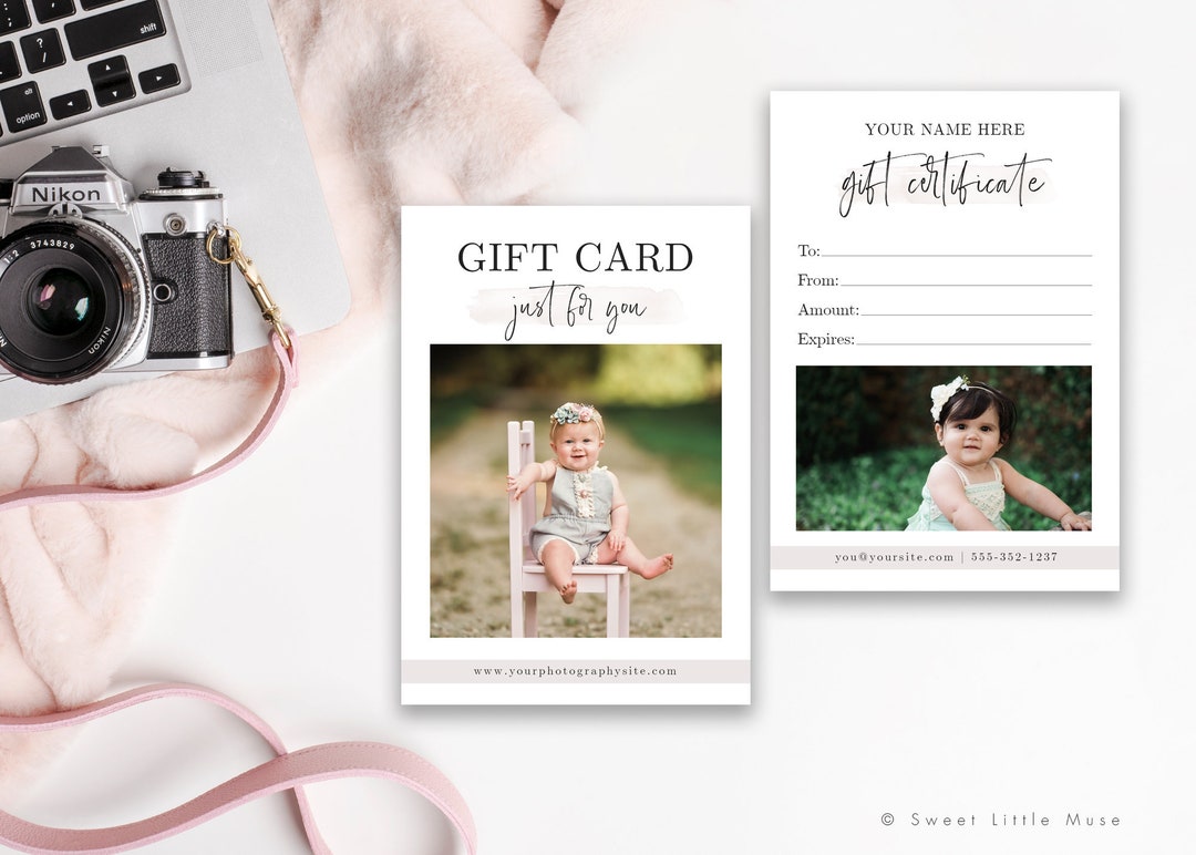 Printable Gift Card Template for Photoshop - Gift Certificate Template ...