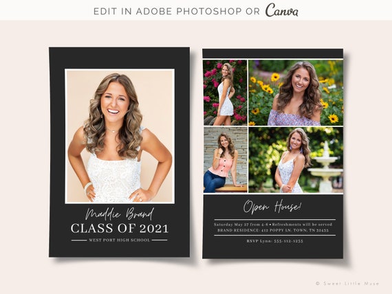 Senior Graduation Template Card