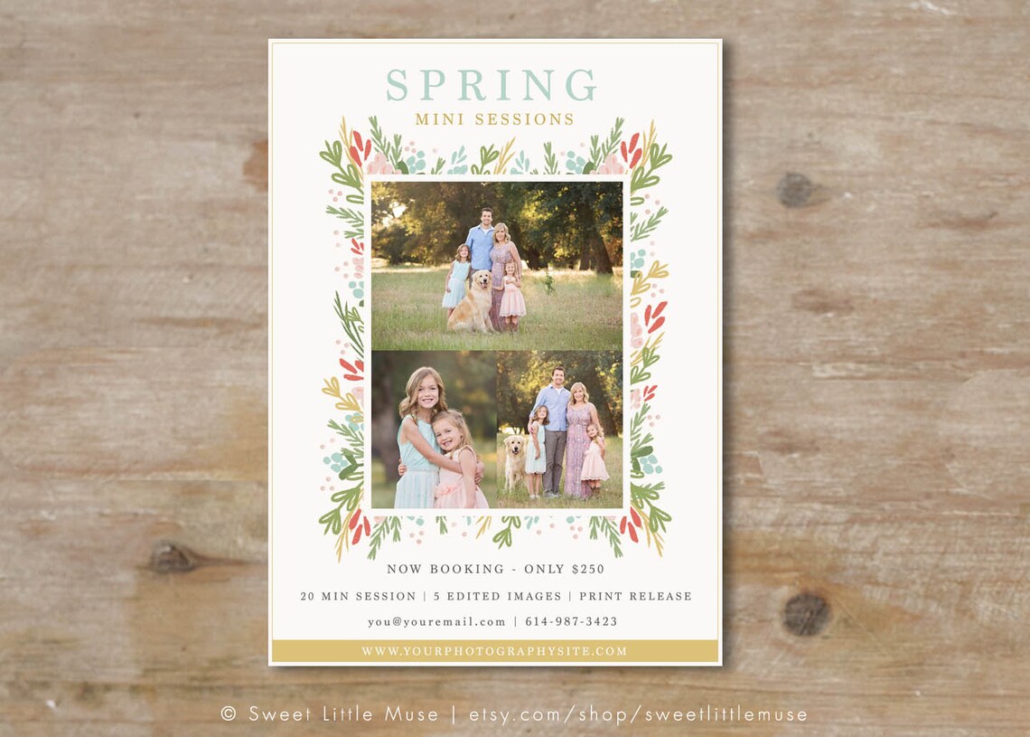 Mini Session Template Bundle Spring Mini Session Templates - Etsy