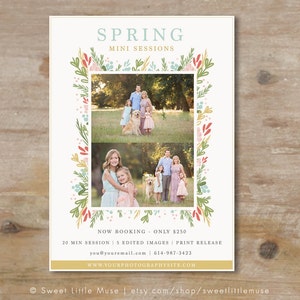 Mini Session Template Bundle Spring Mini Session Templates - Etsy