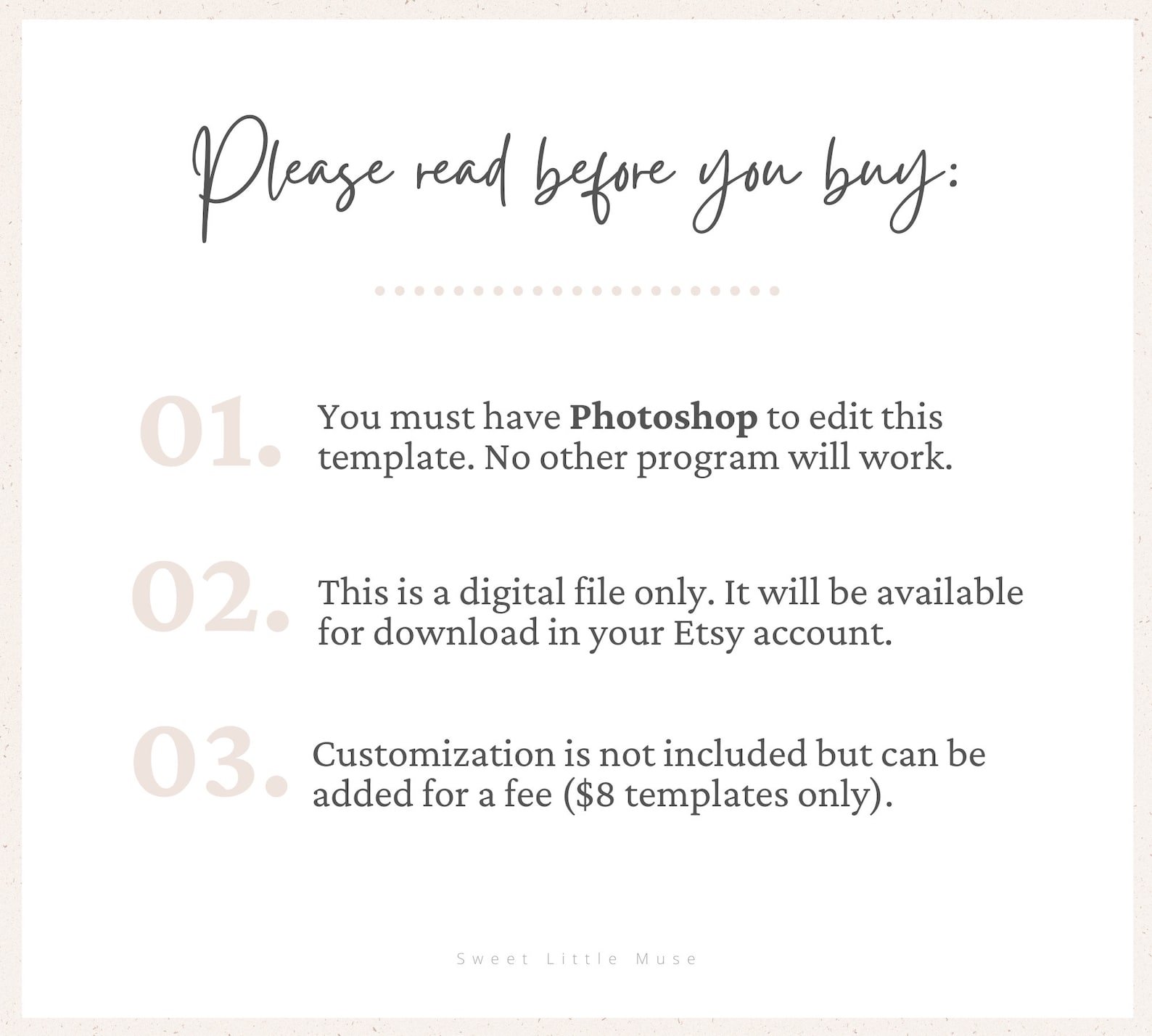 Photography Client Guide Photography Price Guide Newborn Etsy
