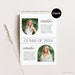 Twins Graduation Announcement Template Twin Senior Graduation Card for ...