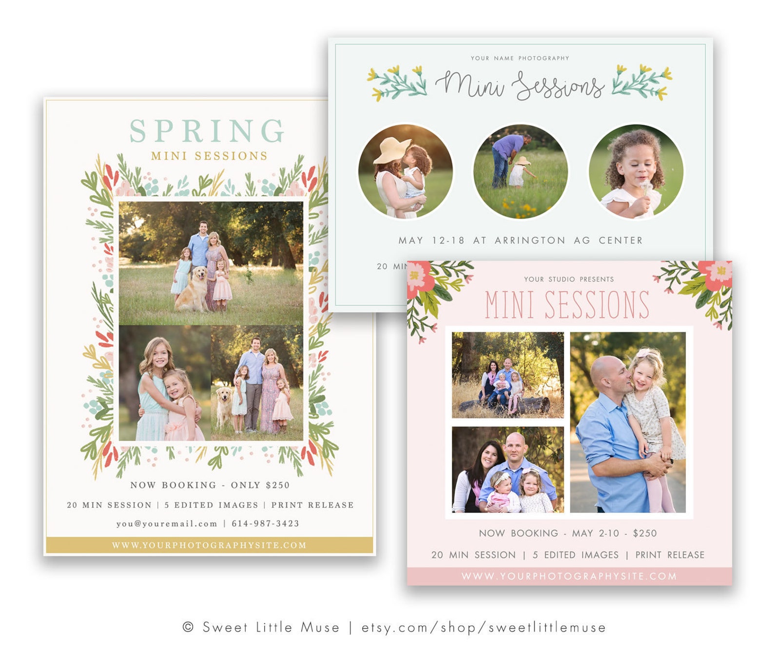 Mini Session Template Bundle Spring Mini Session Templates - Etsy