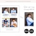 Twins Graduation Announcement Template: Senior Photo Card (photoshop ...