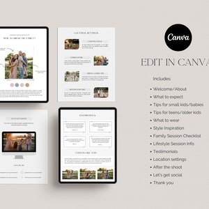 Family Photography Client Guide Template – What to Wear Session Prep ...
