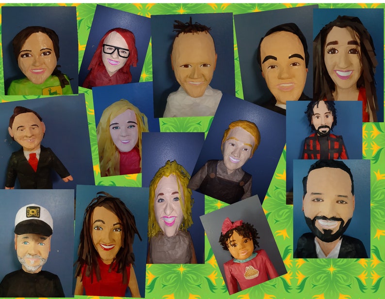 Custom Portrait Piñata, Full Body, Personalized Party Game - Etsy