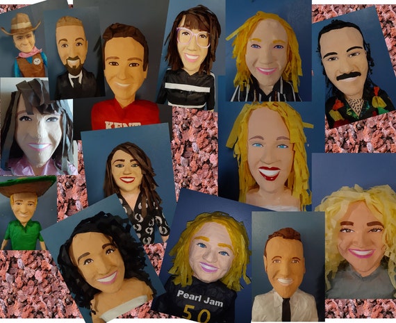Custom Person Pinata Look a Like Piñata Portrait | Etsy