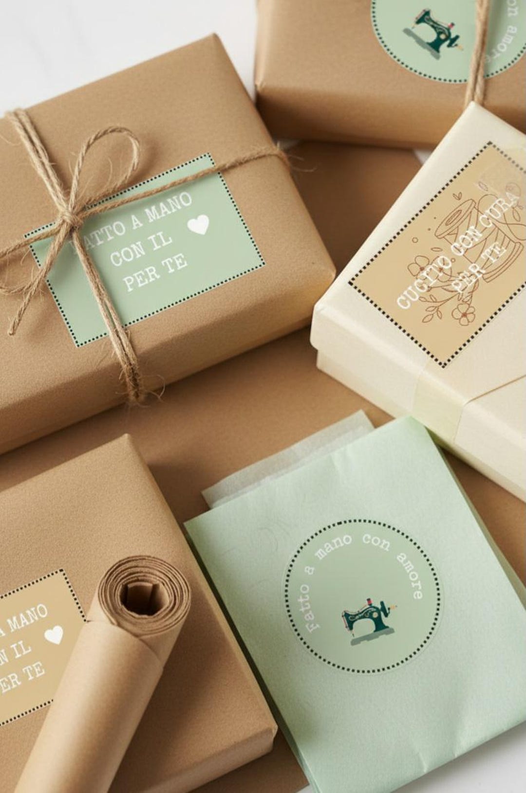 Kit Etichette Packaging Sartoria E Cucito Creativo - Cartellini E ...