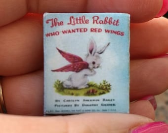 Dolls House 12th Scale the Little Rabbit Who Wanted Red Wings. | Etsy