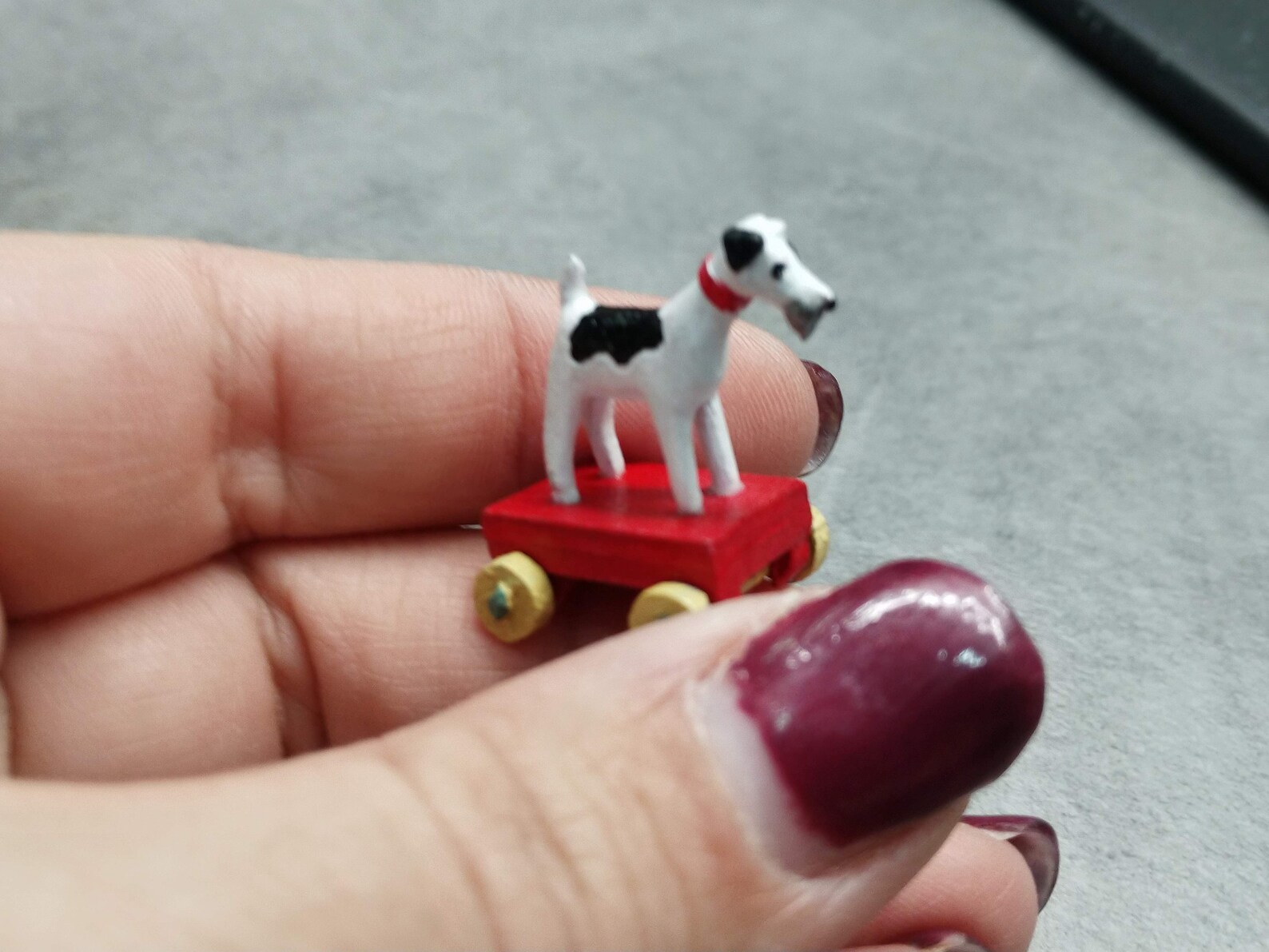 12th Scale Dolls House Nursery Wheeled Dog Toy - Etsy