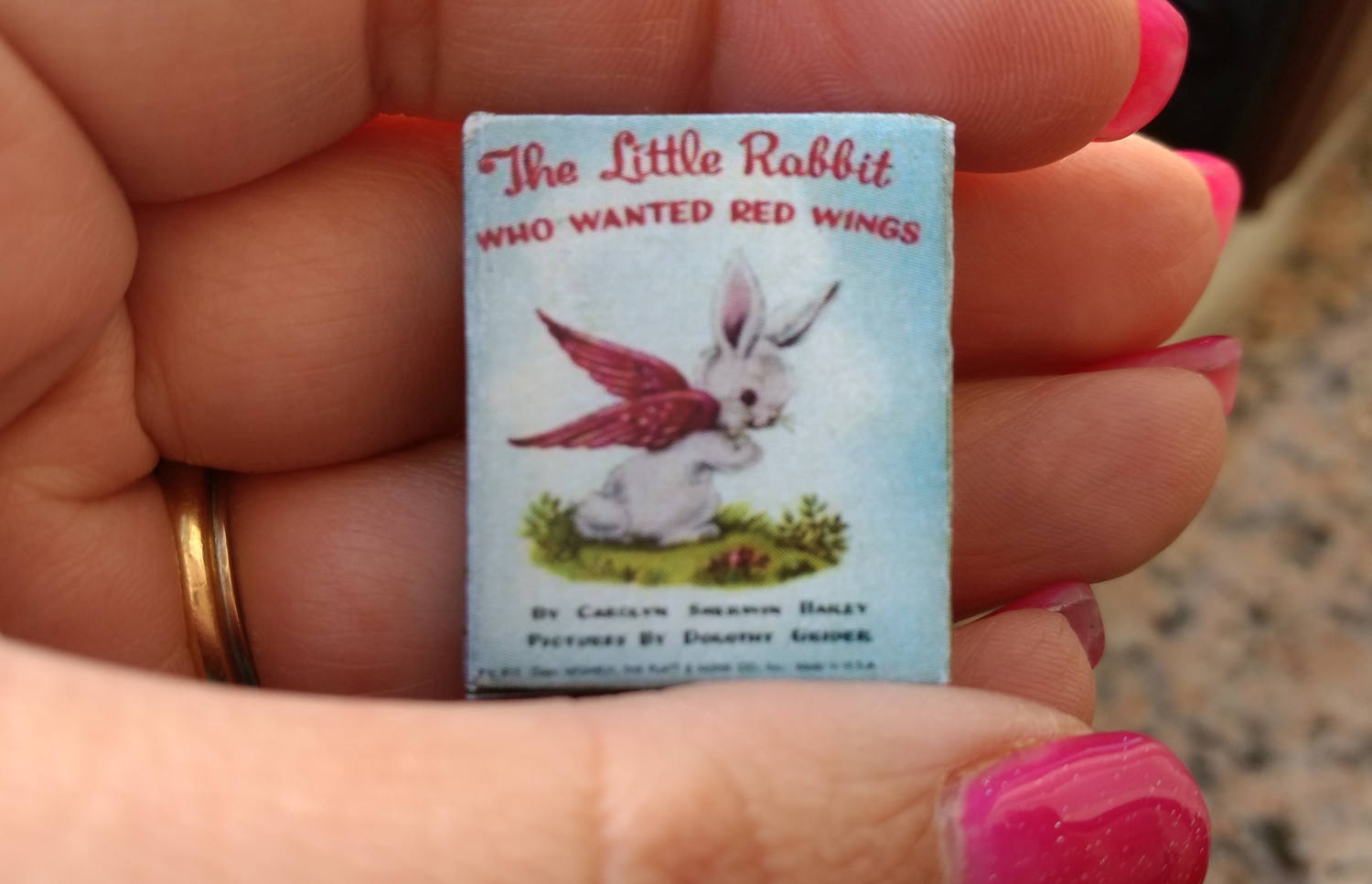 Dolls House 12th Scale the Little Rabbit Who Wanted Red Wings. - Etsy