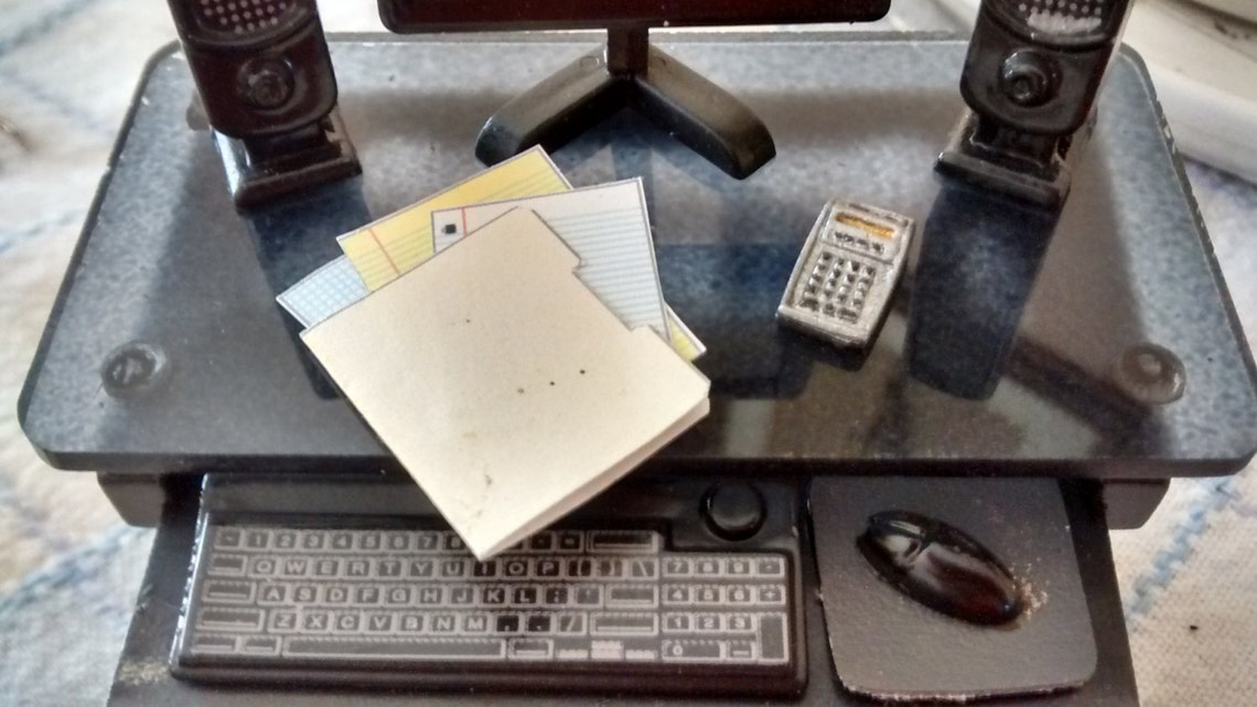 12th scale dolls house modern calculator | Etsy