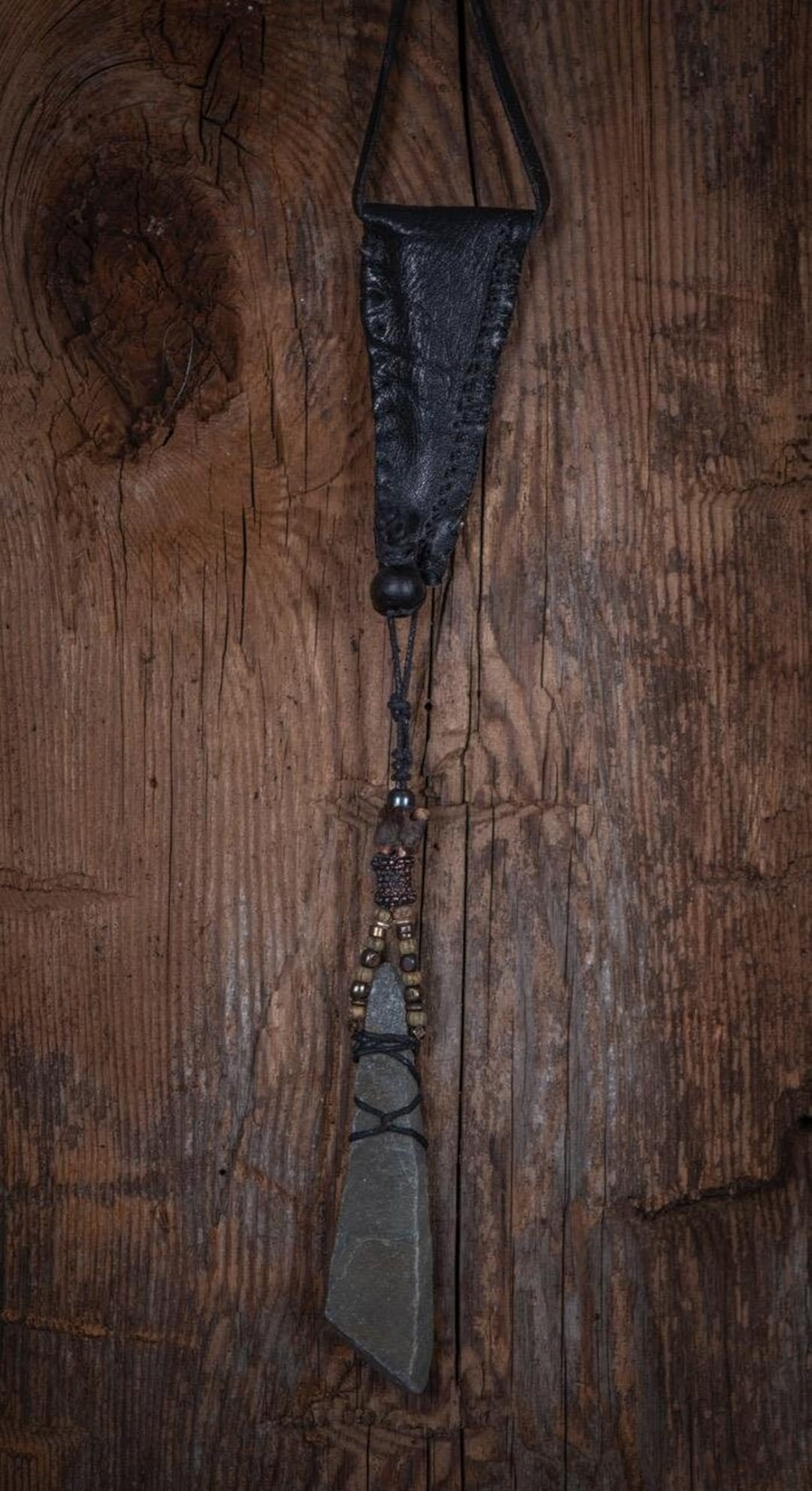 Black Stone Talisman + Wisdom of the Sea + Stone and Leather Talisman ...