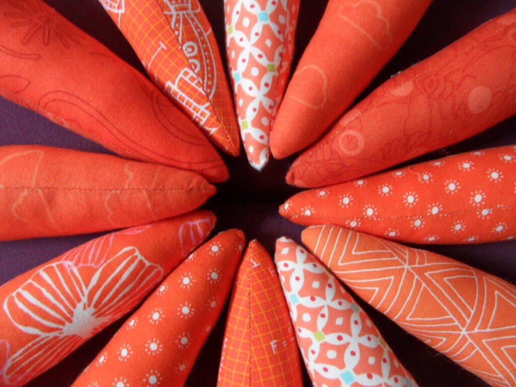 CARROTS! Quirky, Fun, Fabric, Unique, Unusual for EASTER Easy to Make ...