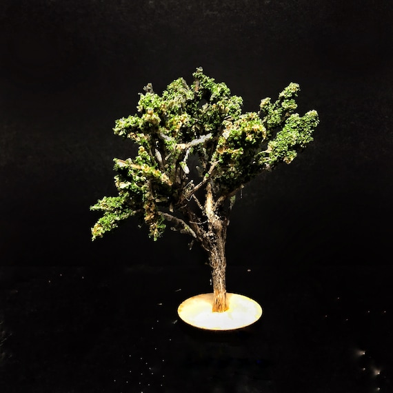 Small Green Completed Model Tree Miniature for Dioramas - Etsy