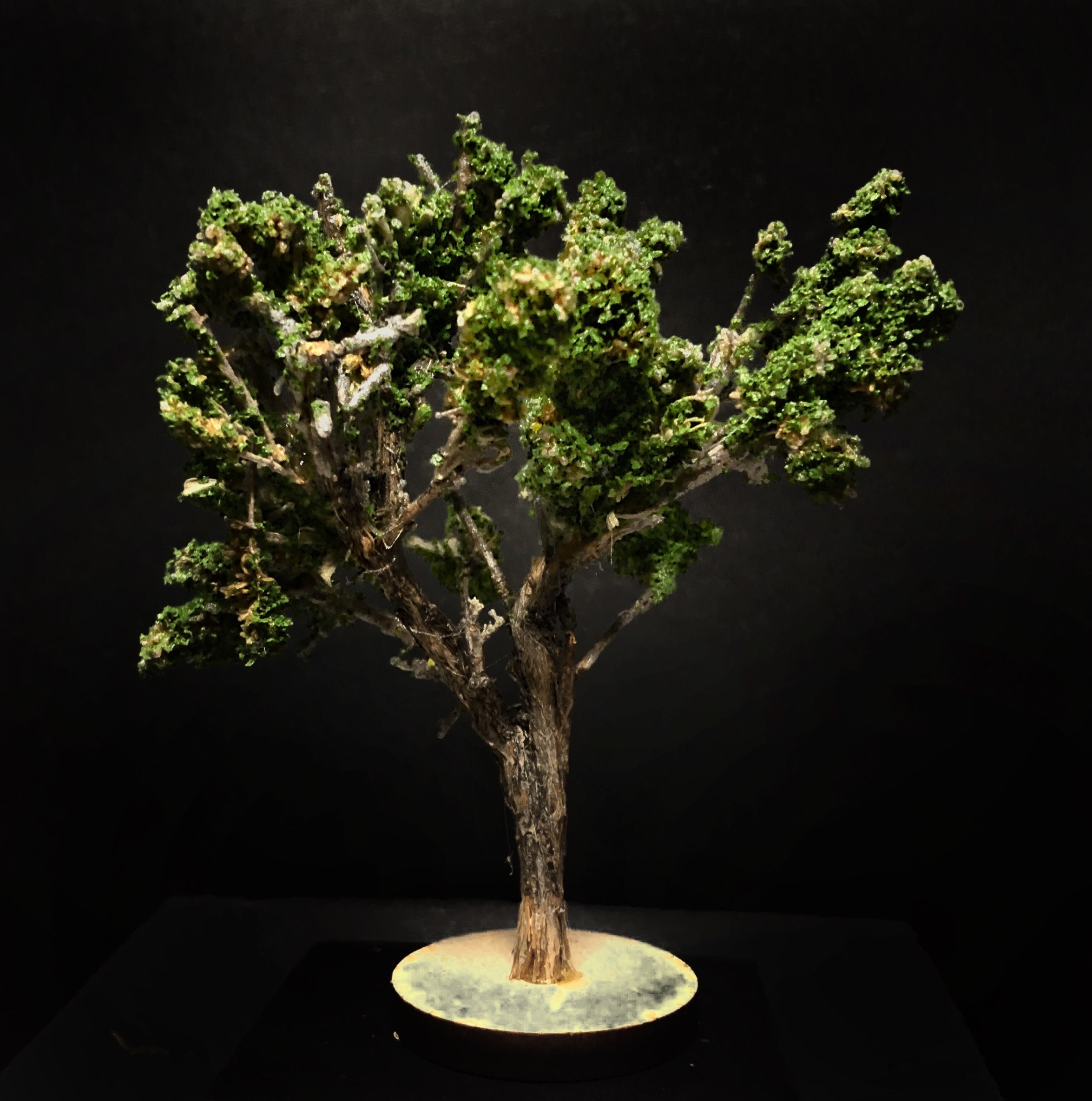 Medium Green Completed Model Tree Miniature for Dioramas, Wargaming ...