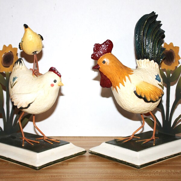 Chicken Bookends - Etsy
