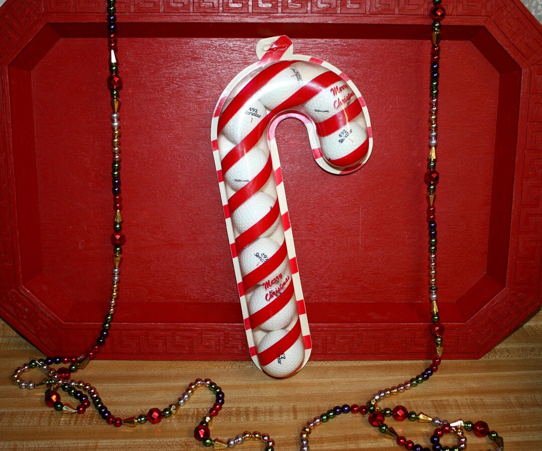 9 Spalding Golf Balls in Unopened Candy Cane Package From - Etsy