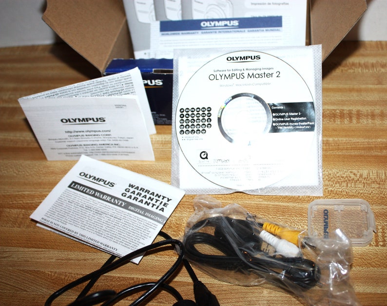 Olympus FE-310 Box No Camera, It Has 3 Manuals, USB, Cable AV, Olympus ...