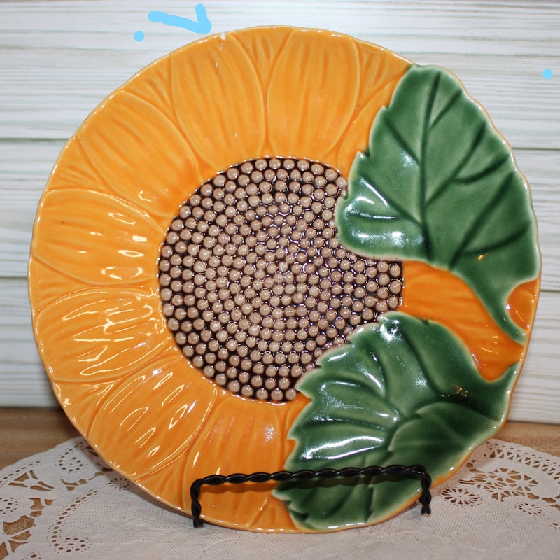 Sunflower Plate - Etsy