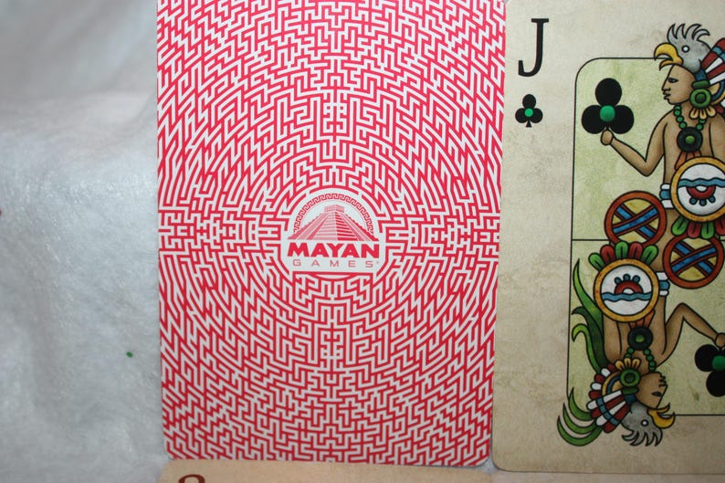 Mayan Art Playing Cards: Ciudad De Mexico, Scrapbooking Card Set - Etsy