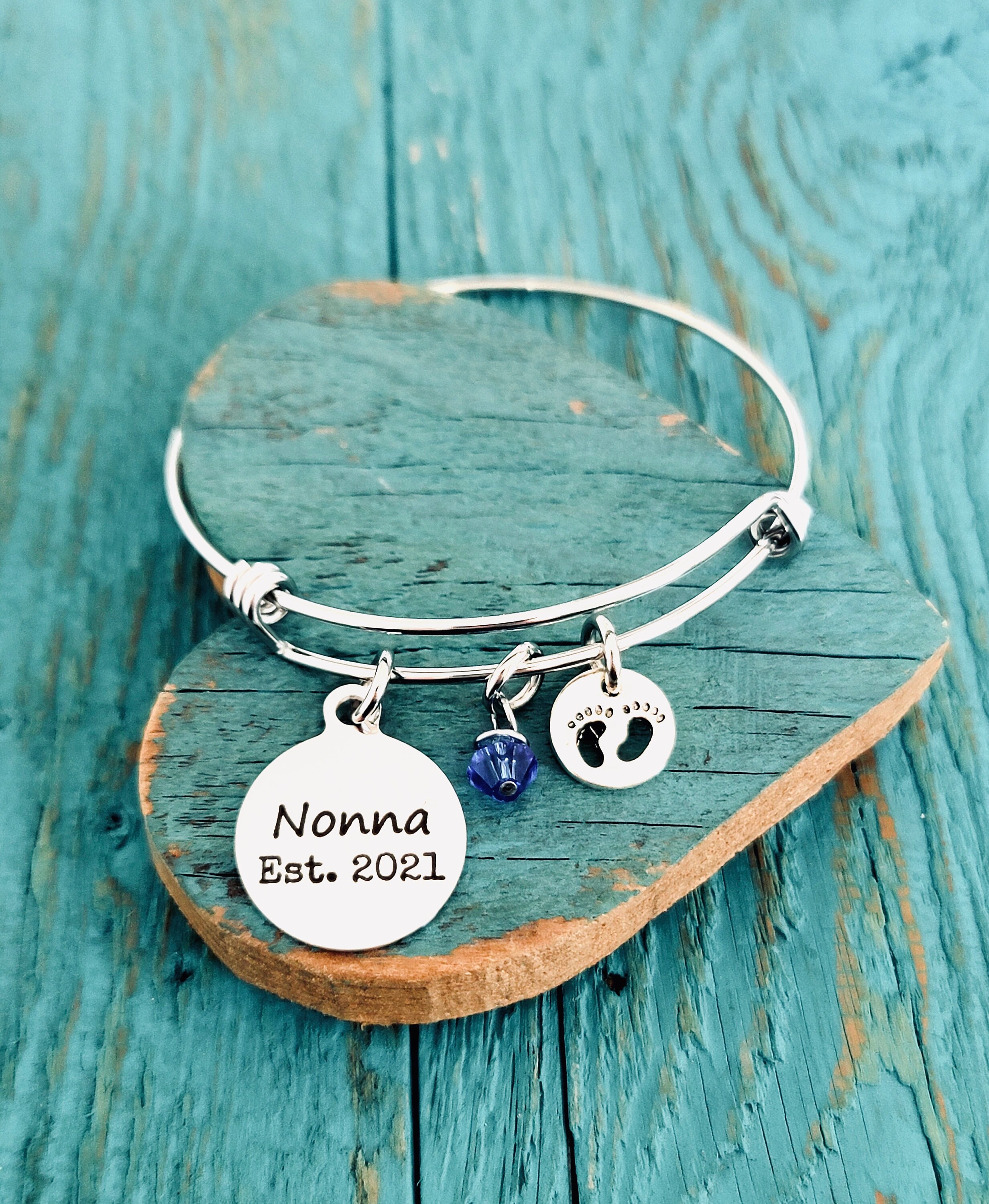 Nonna, Italian, Grandma, Grandmother, Silver Bracelet, Gifts For, Nonna ...