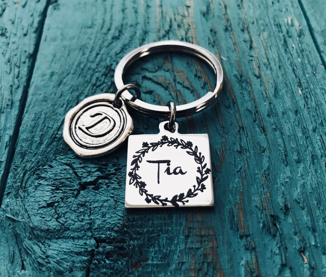 Tia Spanish Aunt Spanish Jewelry Silver Keychain Gifts - Etsy
