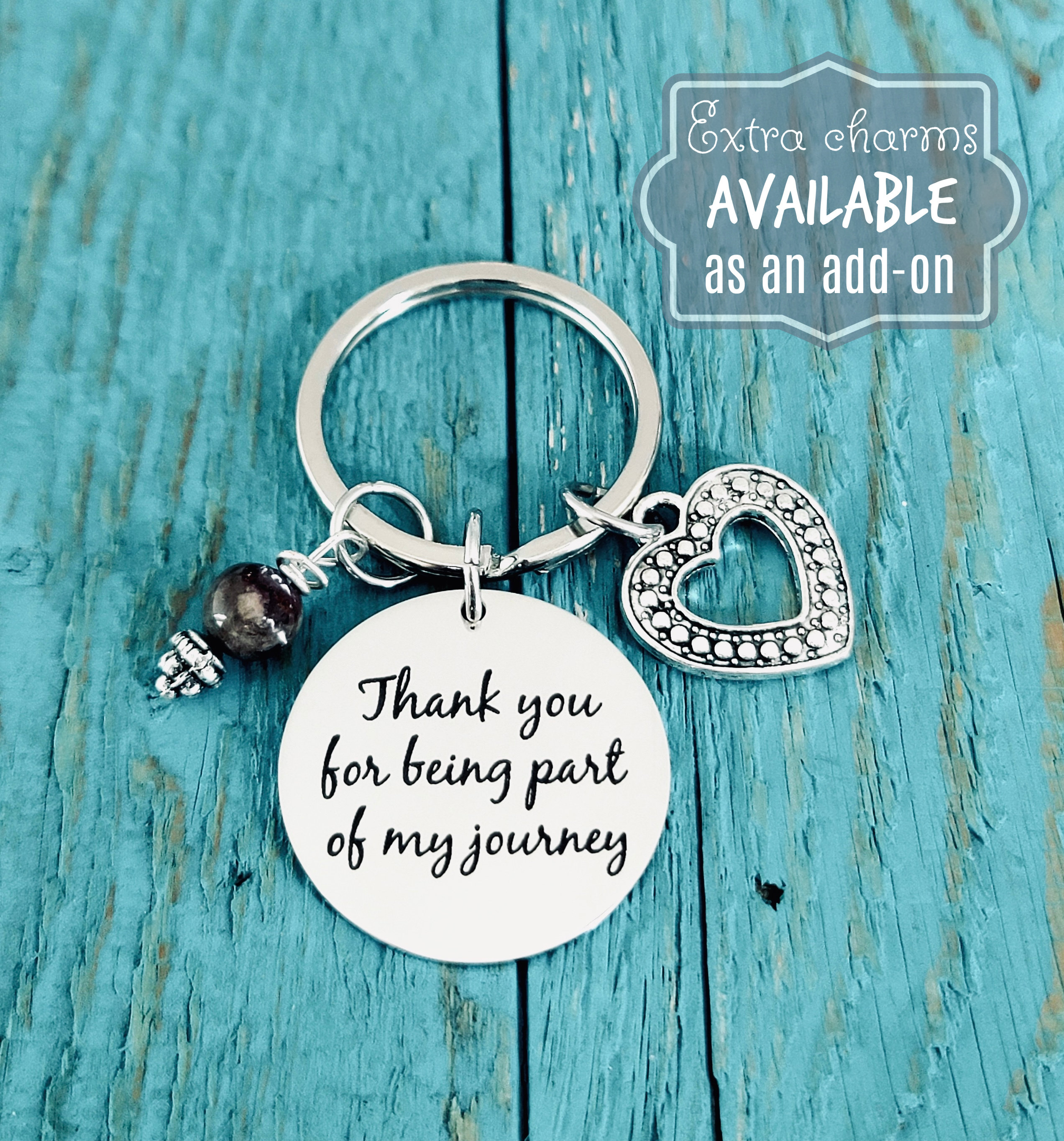 Thank You, Thank You Gift, Thank You Jewelry, Thank You Keychain, Teacher, Coach, Bridesmaid ...
