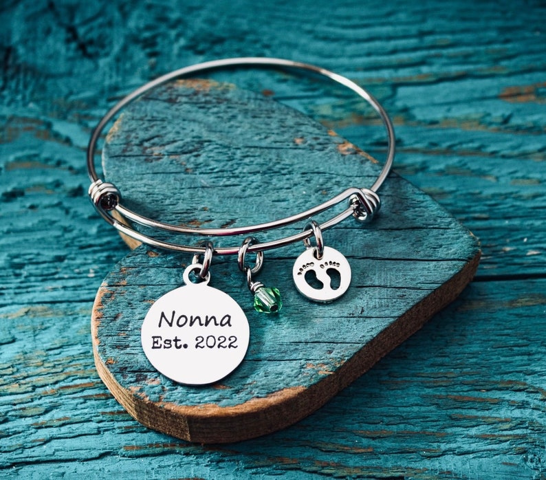 Nonna, Italian, Grandma, Grandmother, Silver Bracelet, Gifts For, Nonna ...