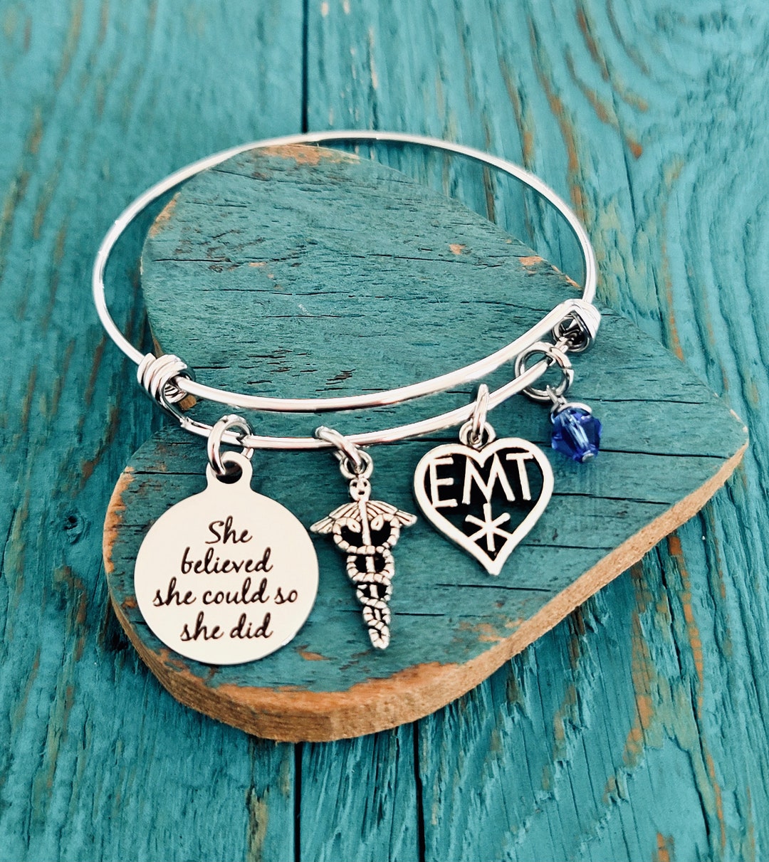 Emergency Medical Technician, EMT Charm, Gift for Medic, EMT Graduate ...