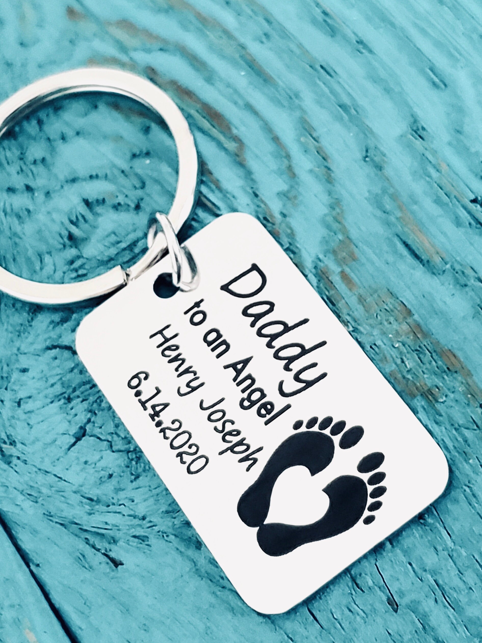 Daddy to an Angel Daddy Keychain Infant Loss Child Loss | Etsy