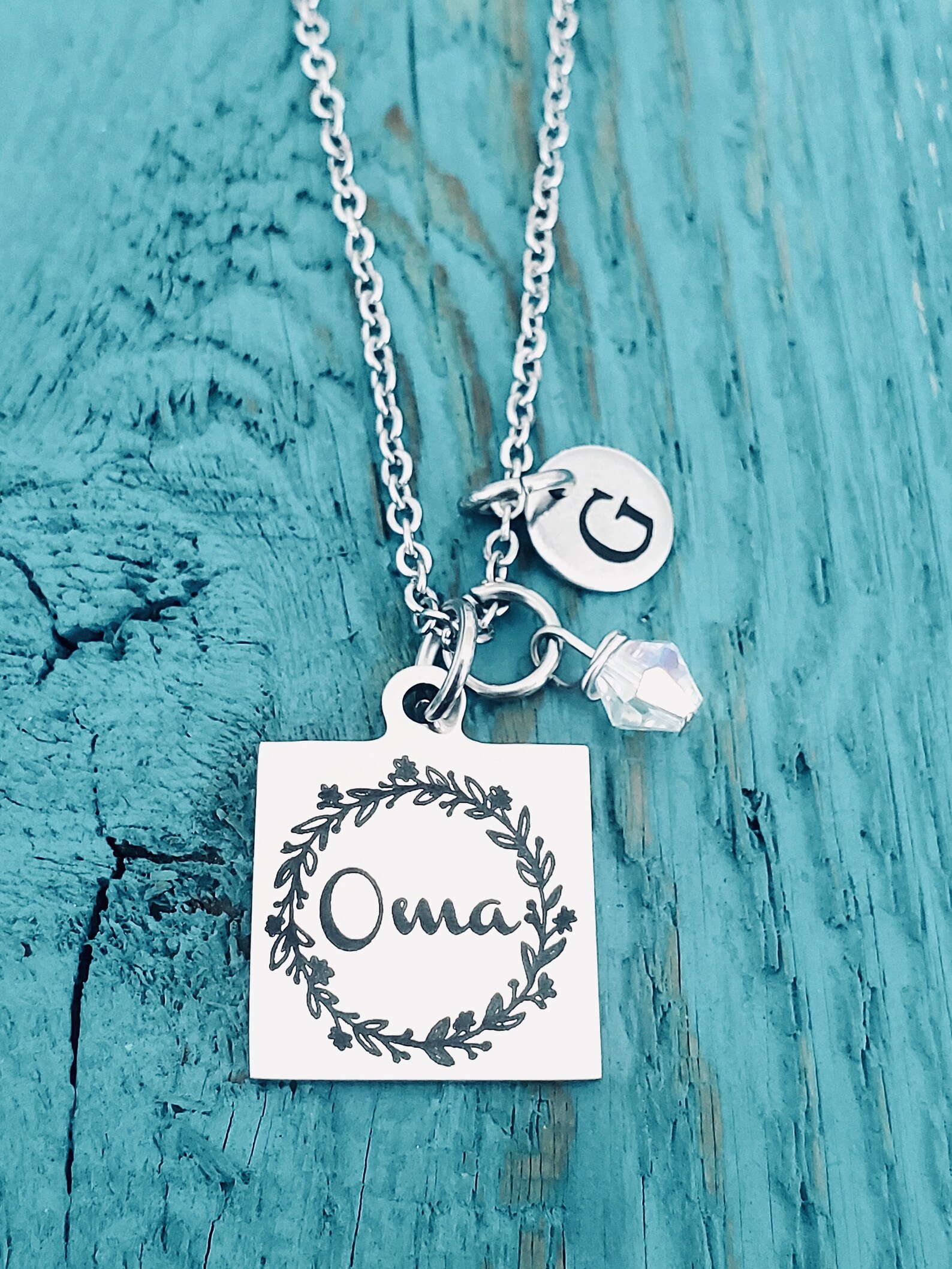 OMA, German, Granny, Grandma, Silver Necklace, Gifts For, Oma Gift ...