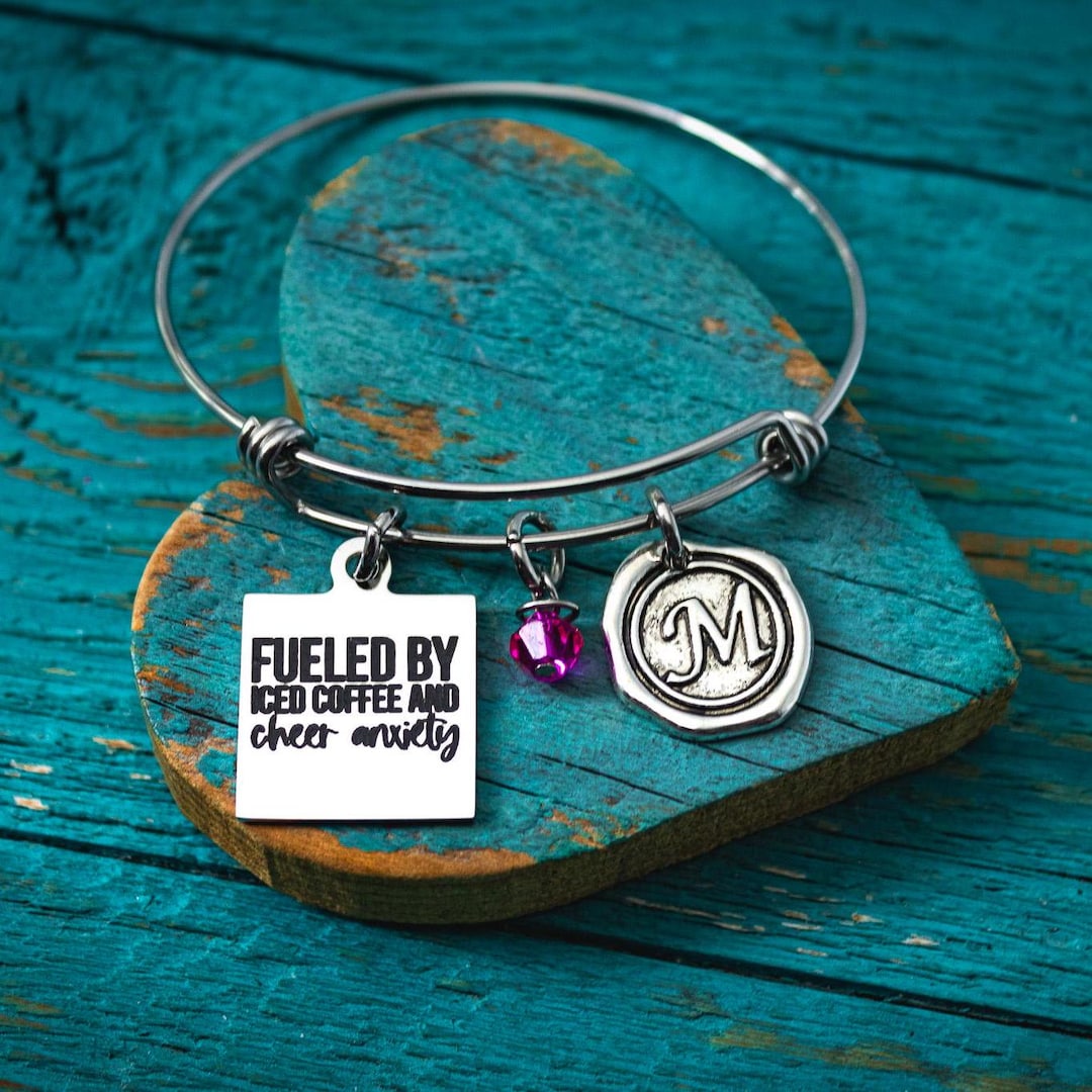 Cheer, Number 1 Coach Gift, Personalized Coach Bracelet, Gift for Coach ...