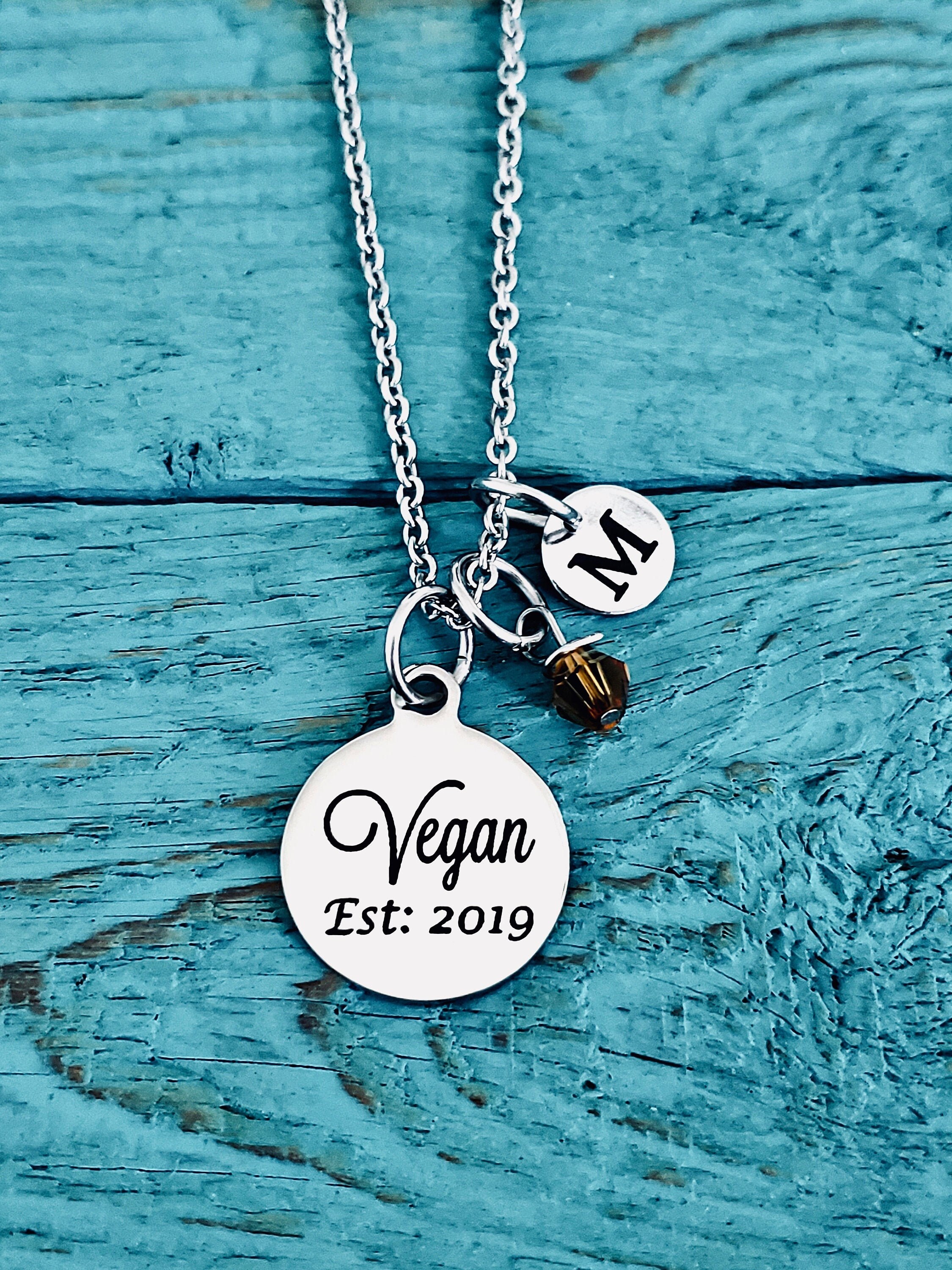Vegan Necklace, Vegan Jewelry, Vegan Est, Vegetarian Necklace ...