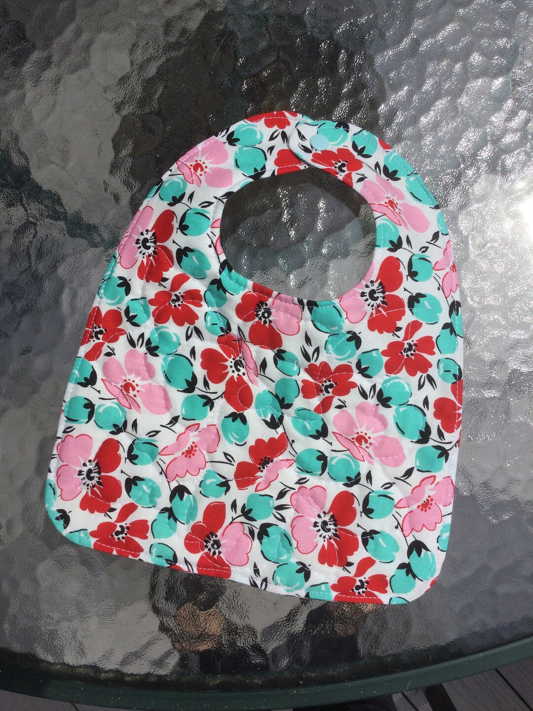 Floral Baby Bib - Etsy