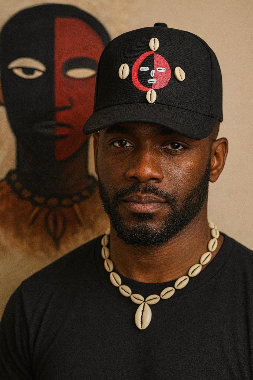 Elegba Orisha Baseball Cap: Cowrie Shell Yoruba IFA Cotton Hat - Etsy