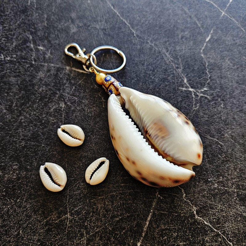 Sea Shell Keychain - Etsy