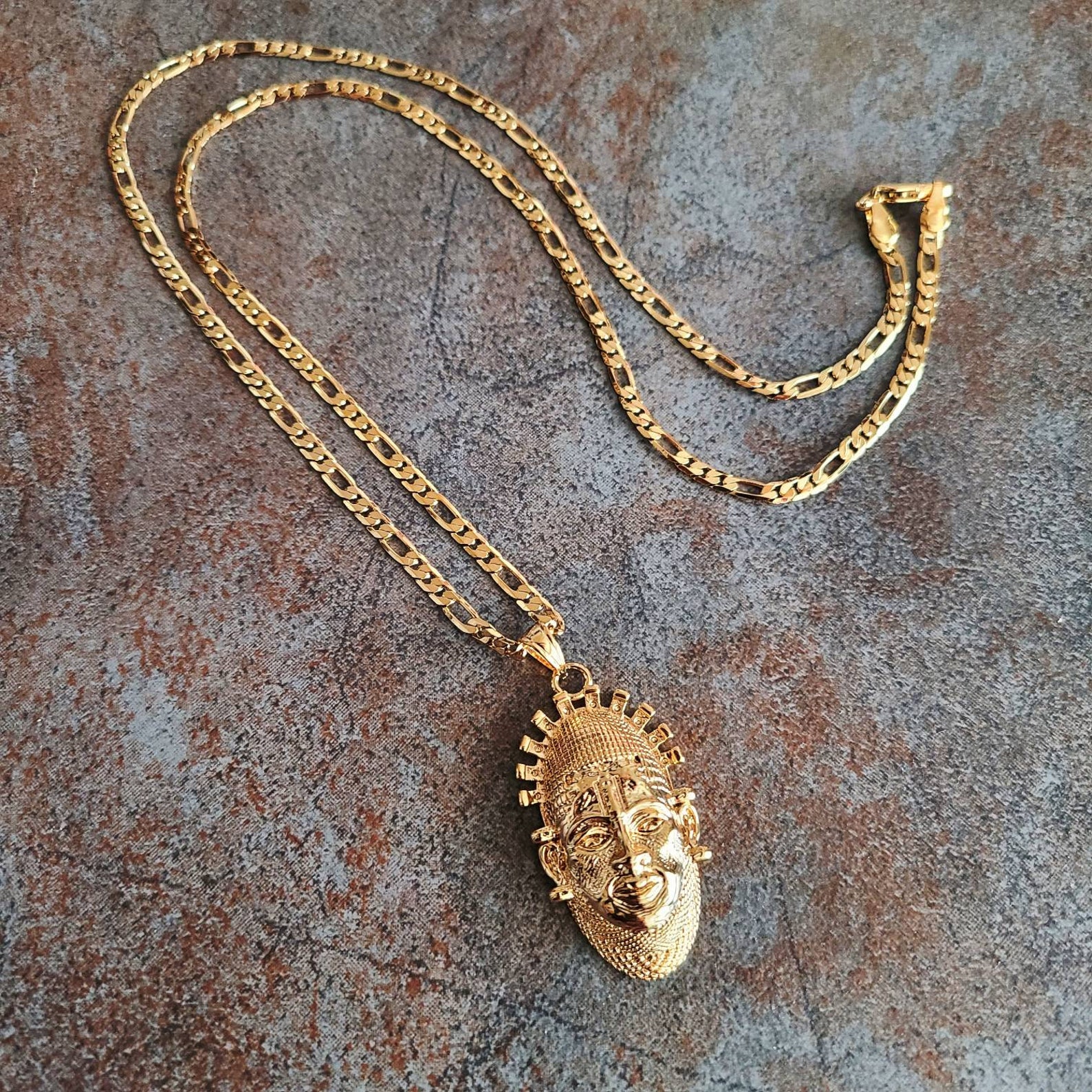 Queen Mother Idia Benine Empire Mask Pendant Necklace - Etsy