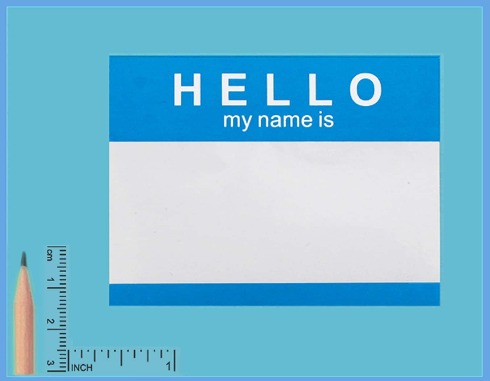 100 Labels • HELLO My Name is • Name Tag ID Badge Stickers Peel & Stick ...