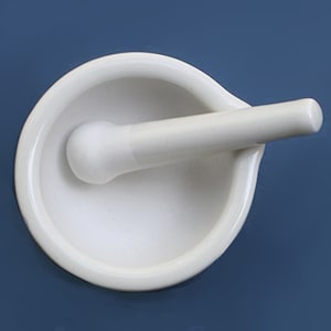 MORTAR and PESTLE SET Porcelain 60mm Grinding Bowl Herb Spice - Paint ...