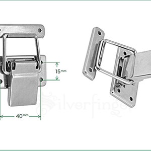 X2 Pcs Paired Toggle Latches Catch Chest Suitcase Boxes Buckles Trunk ...