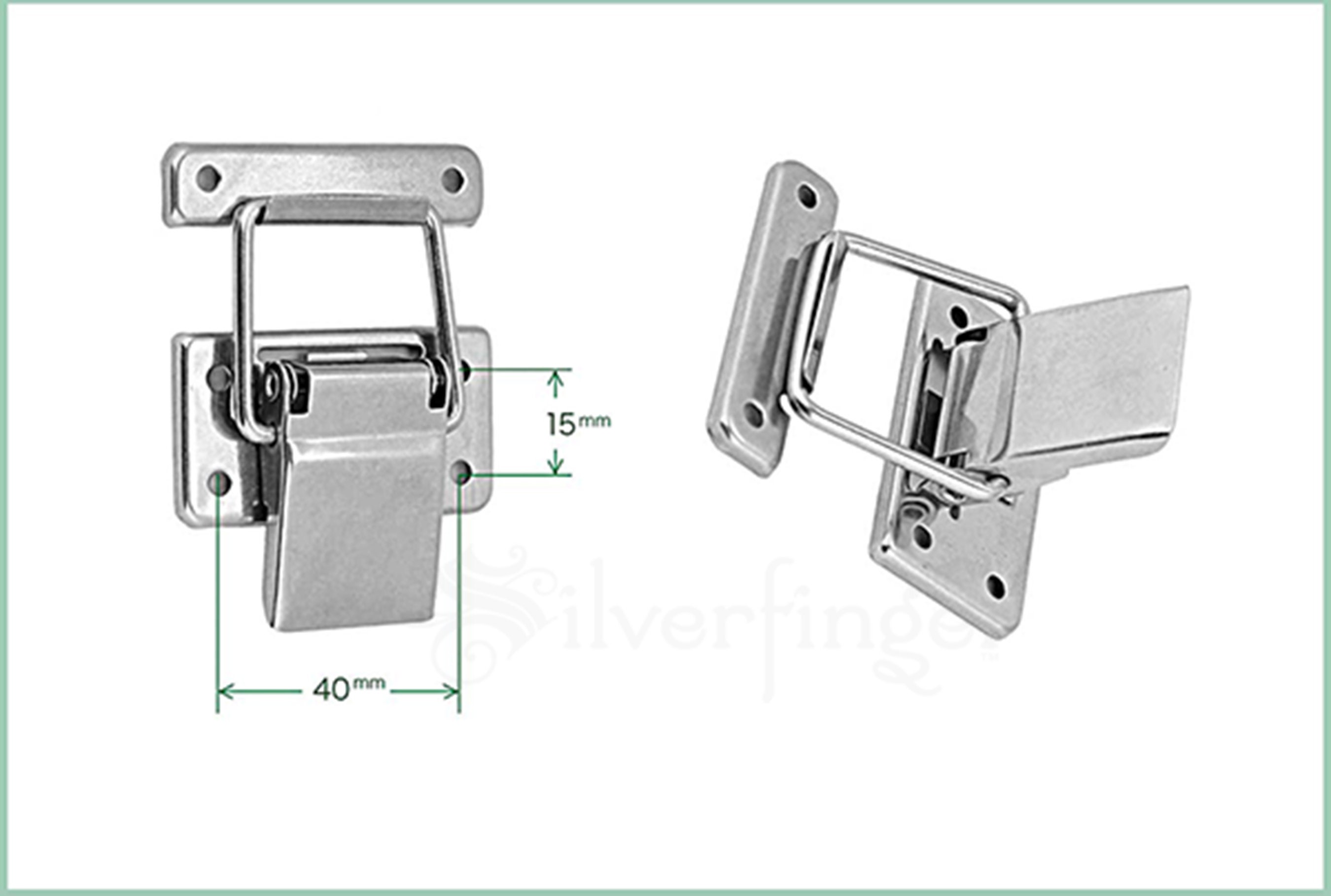 X2 Pcs Paired Toggle Latches Catch Chest Suitcase Boxes Buckles Trunk ...