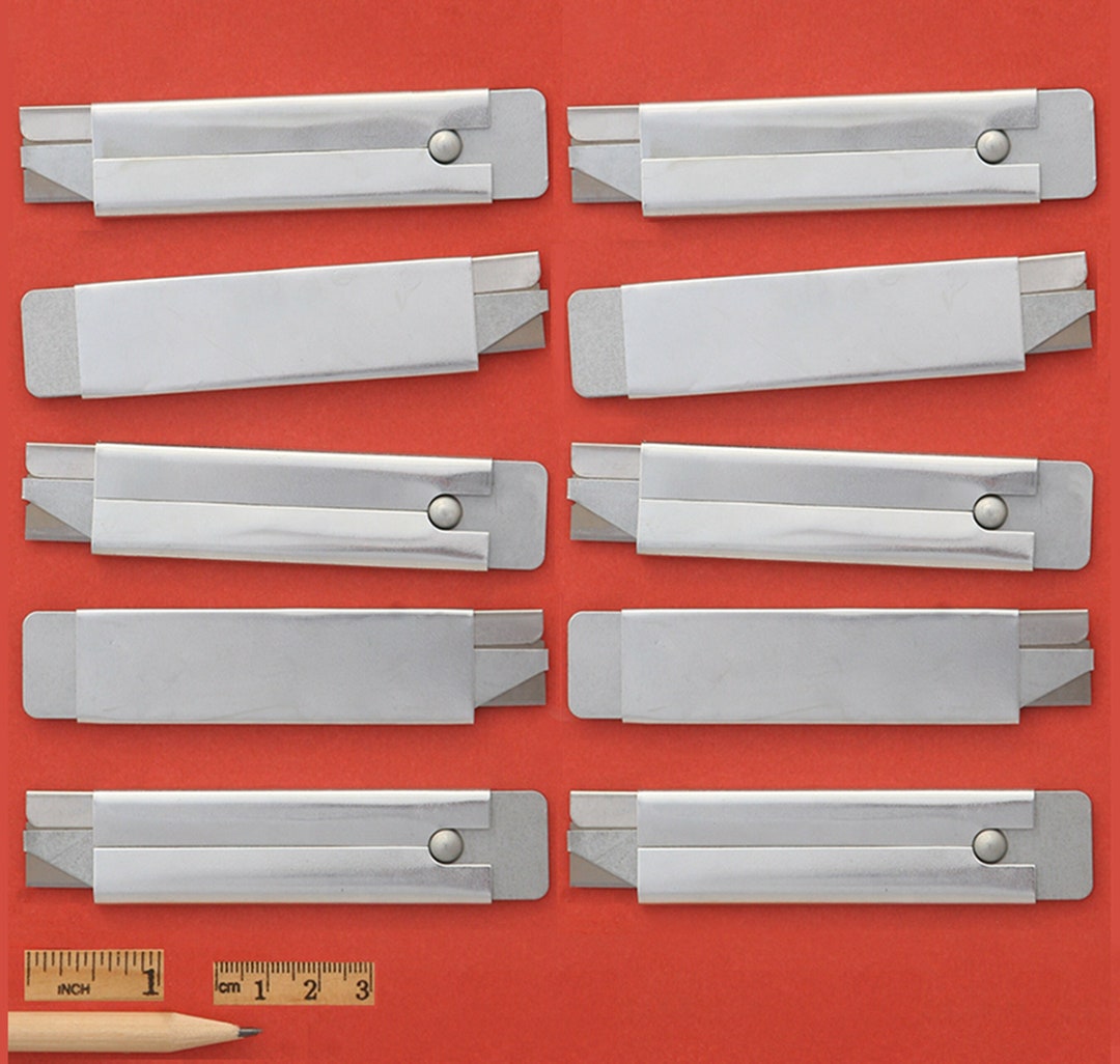 10-count BOX CUTTER Utility Knives Carton Knife Single Edge Razor ...