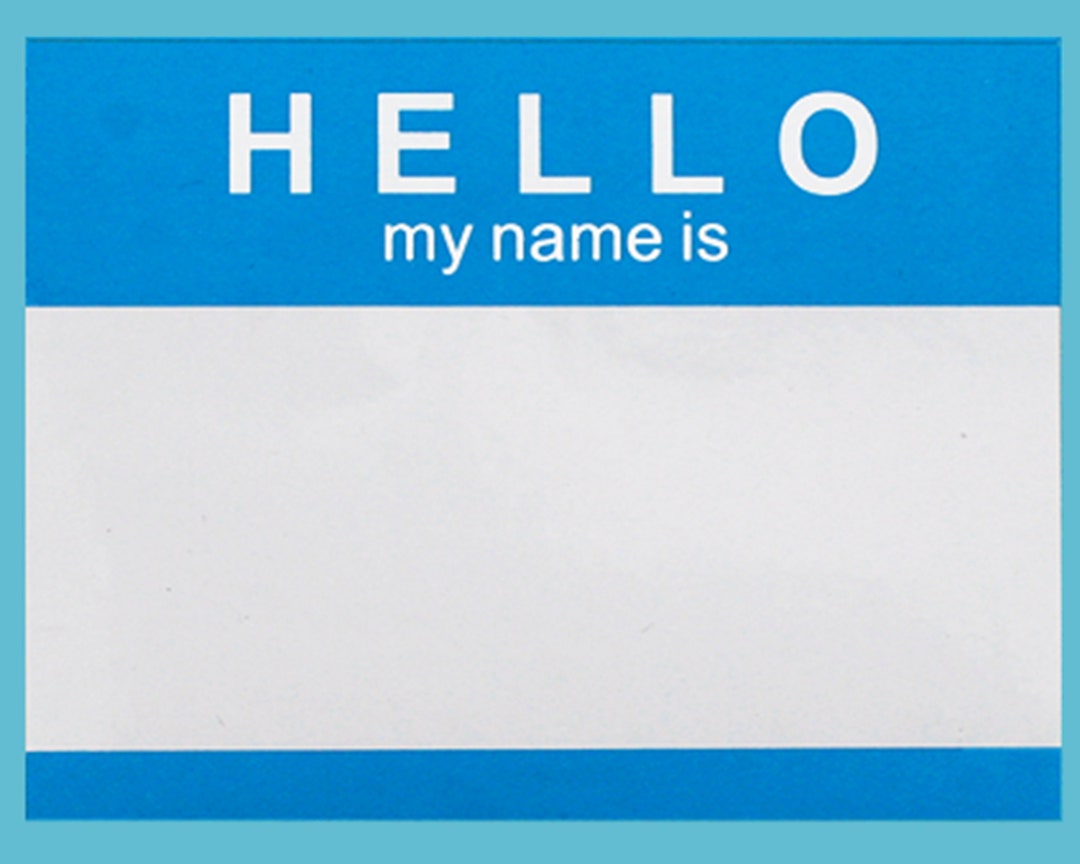 100 Labels • HELLO My Name is • Name Tag ID Badge Stickers Peel & Stick ...