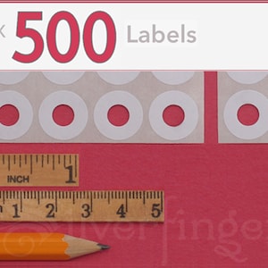 500ct Paper Hole Reinforcements — Label Sticker Binder Ring Punch Hole ...